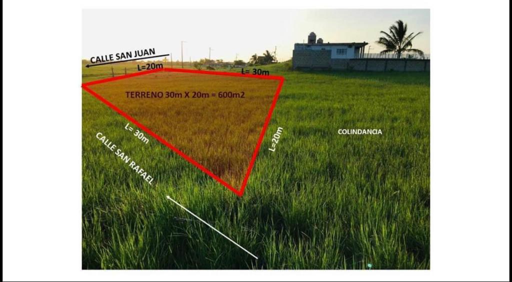 TERRENO RECTANGULAR EN ESQUINA CON DIMENSIONES 30mX20m = 600m2 | Busco ...